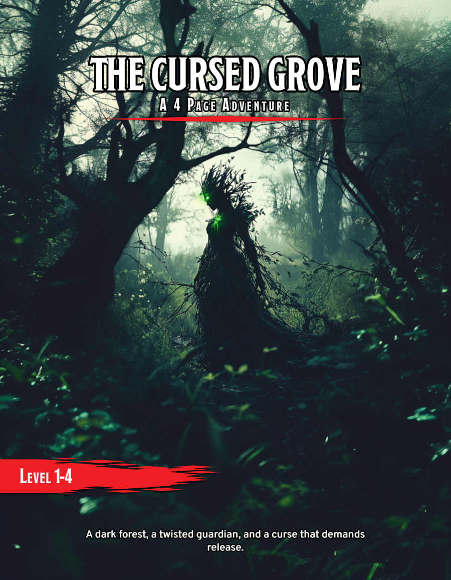 The Cursed Grove - The Guild Masters Guides | DriveThruRPG