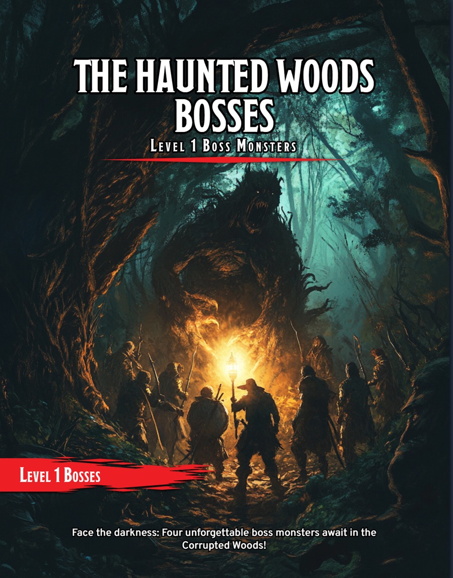 Level 1 Boss Monsters - The Corrupted Woods - The Guild Masters Guides ...
