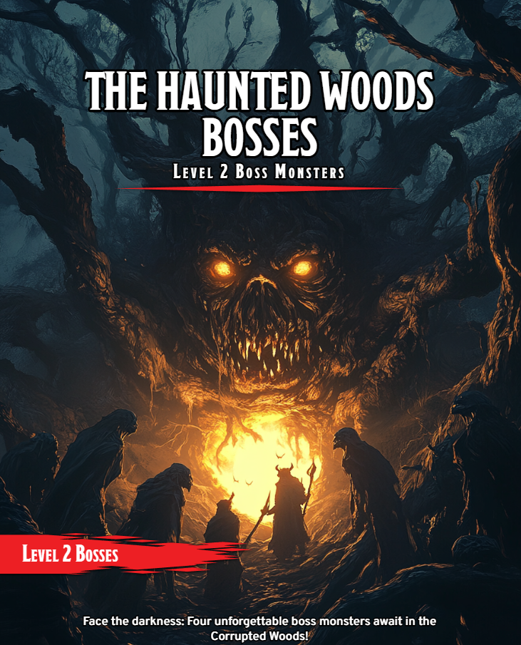 Level 2 Boss Monsters - The Haunted Woods - The Guild Masters Guides ...