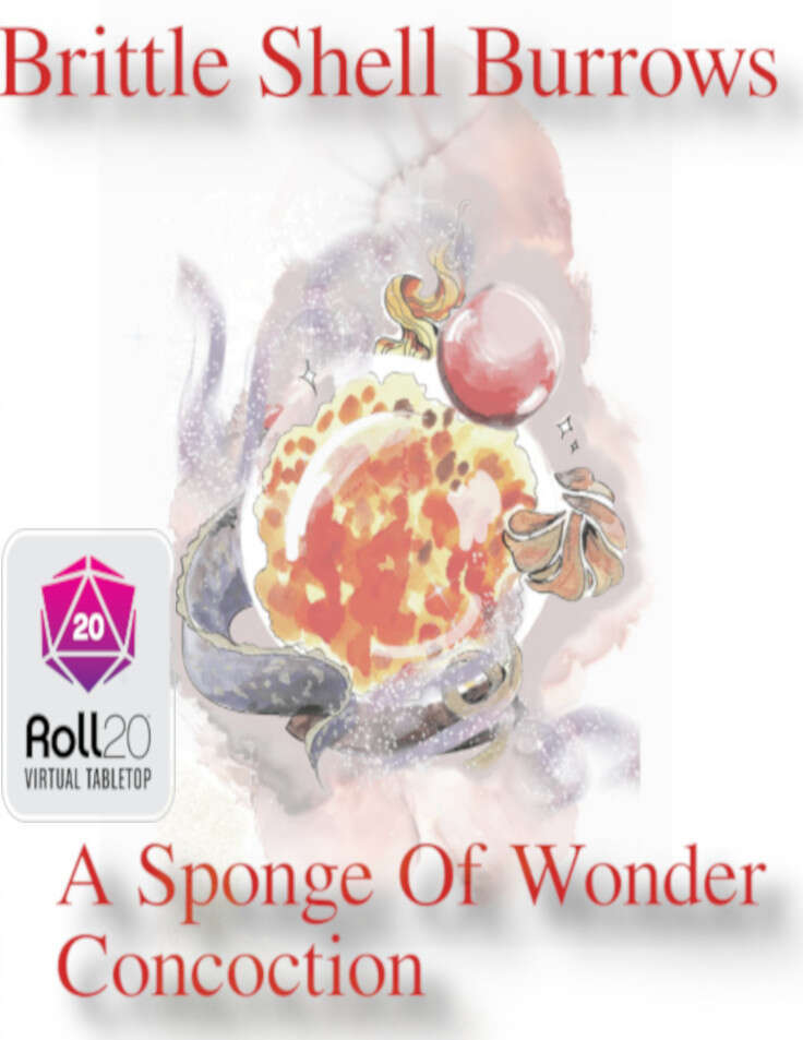 Brittle Shell Burrows | Roll20 VTT - Sponge Of Wonder | DriveThruRPG