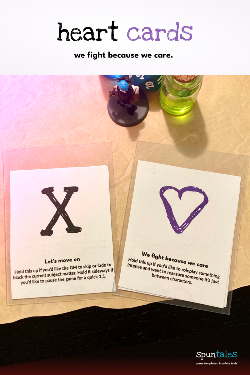 Heart Cards (Safety Tool) - spuntales | DriveThruRPG