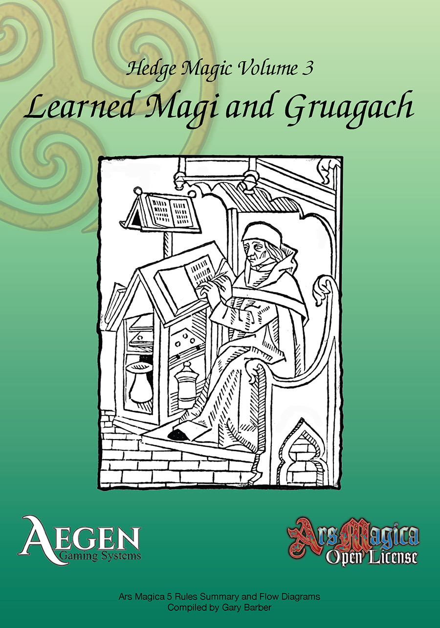 Hedge Magic Volume 3 Learned Magi and Gruagach - Aegen Gaming Systems | DriveThruRPG