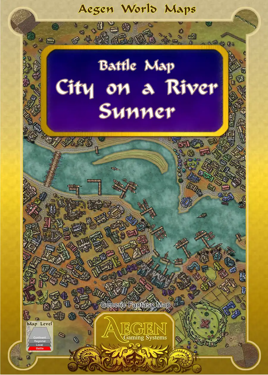Aegen World Maps: Battle Map City on a River - Sunner - Aegen Gaming ...