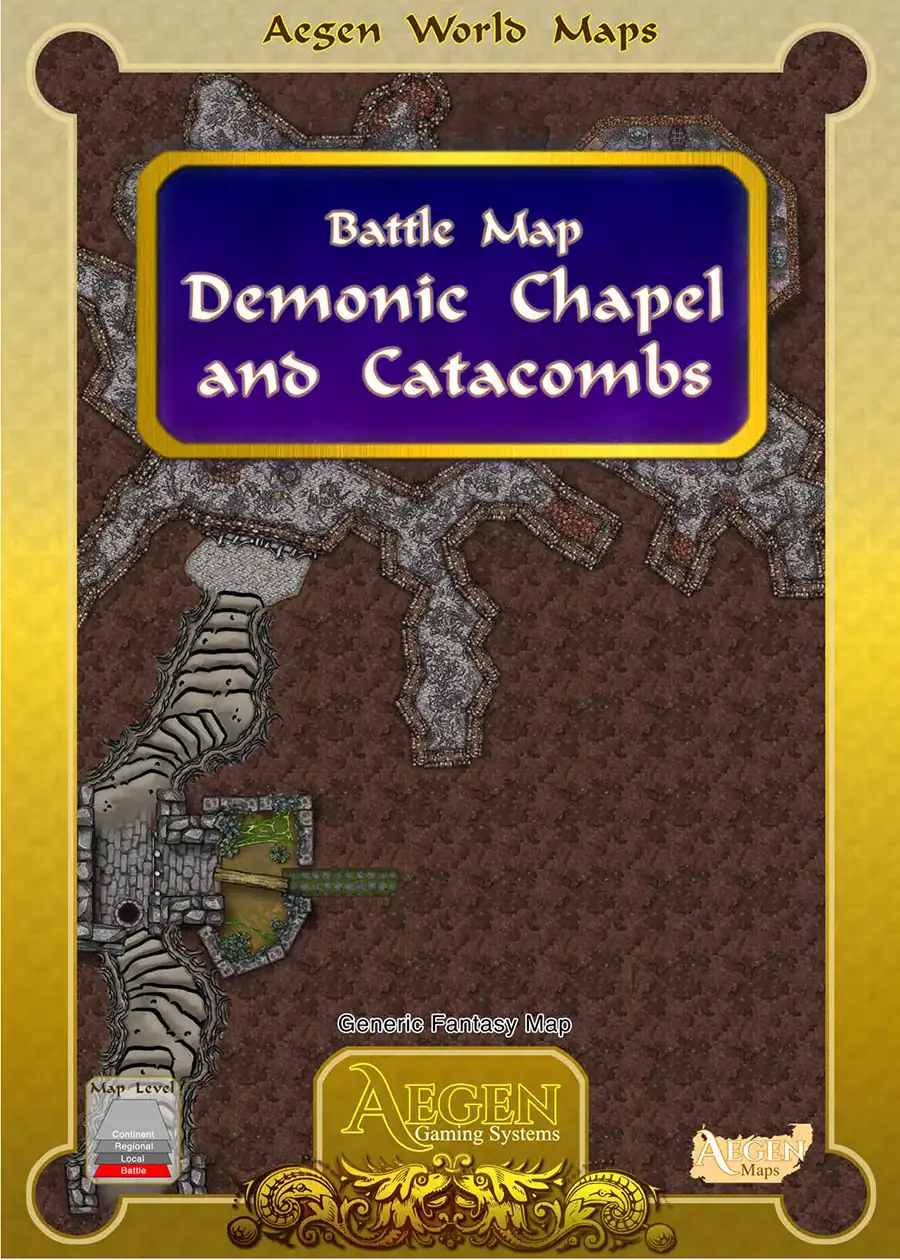 Aegen World Maps: Battle Map Demonic Chapel and Catacombs - Aegen ...
