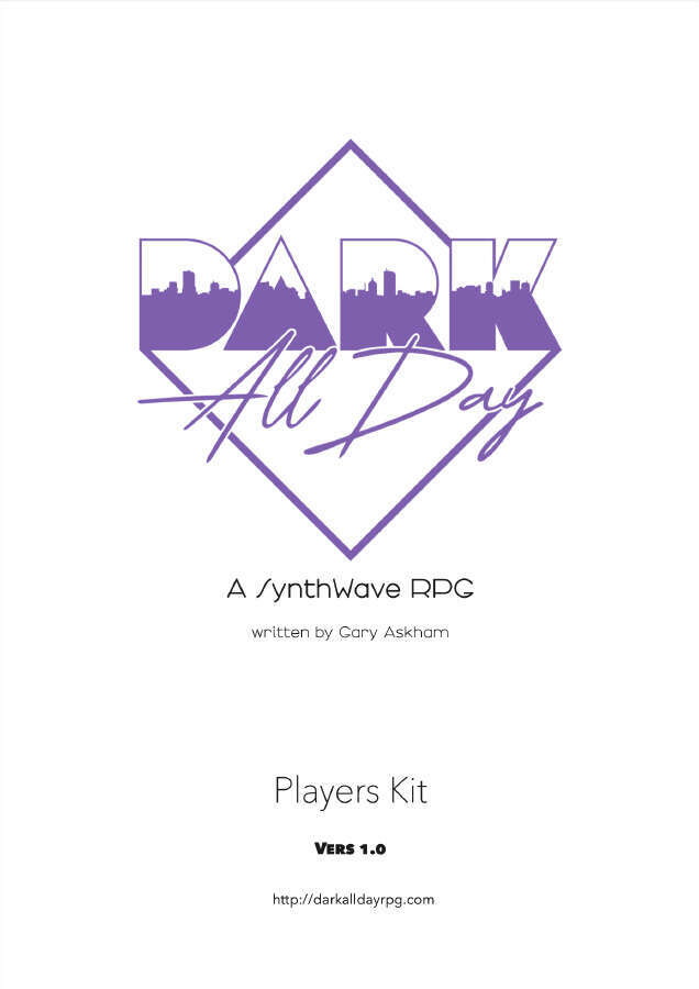 Dark All Day Player Kit - Dark All Day | DriveThruRPG