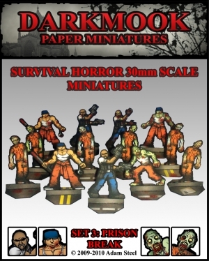 Survival Horror Set 3: Prison Break - DARKMOOK Paper Miniatures ...