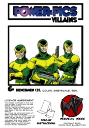 Power Pics Villains 6 -Henchmen - Mesozoic Press | DriveThruRPG