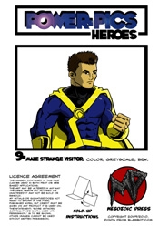 Power Pics Heroes 9 -Male Strange Visitor - Mesozoic Press | DriveThruRPG