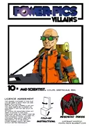 Power Pics Villains 10- Mad Scientist - Mesozoic Press | DriveThruRPG