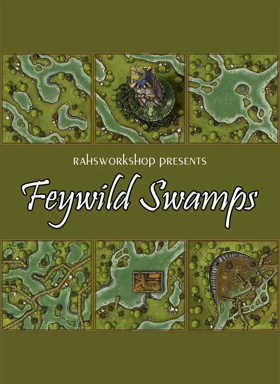 Feywild Forest Maps - Rah's Workshop | Rah's Workshop | DriveThruRPG