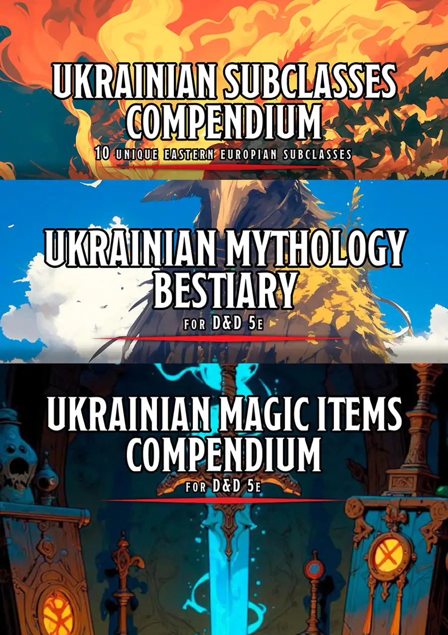 Ukrainian Folklore: Bestiary, Subclasses & Magic Items [BUNDLE ...