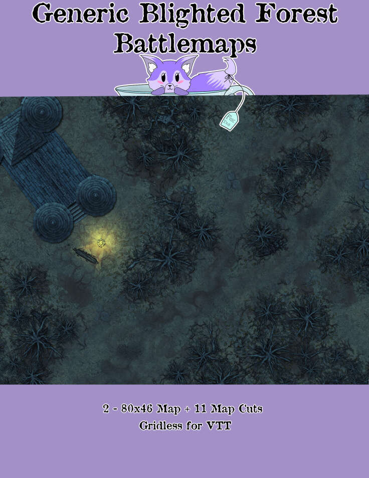 Blighted Forest Battlemap Collection - LadiSilverfox | DriveThruRPG