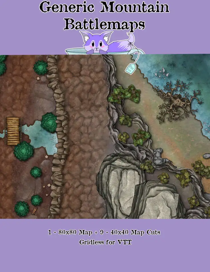 Mountain Road Battlemap Collection - LadiSilverfox | DriveThruRPG