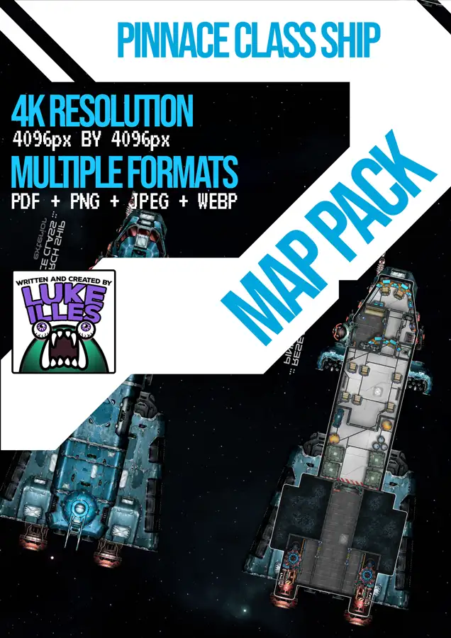 Pinnace Class Ship Map Pack/Deckplan - Print & Digital Files - Luke ...