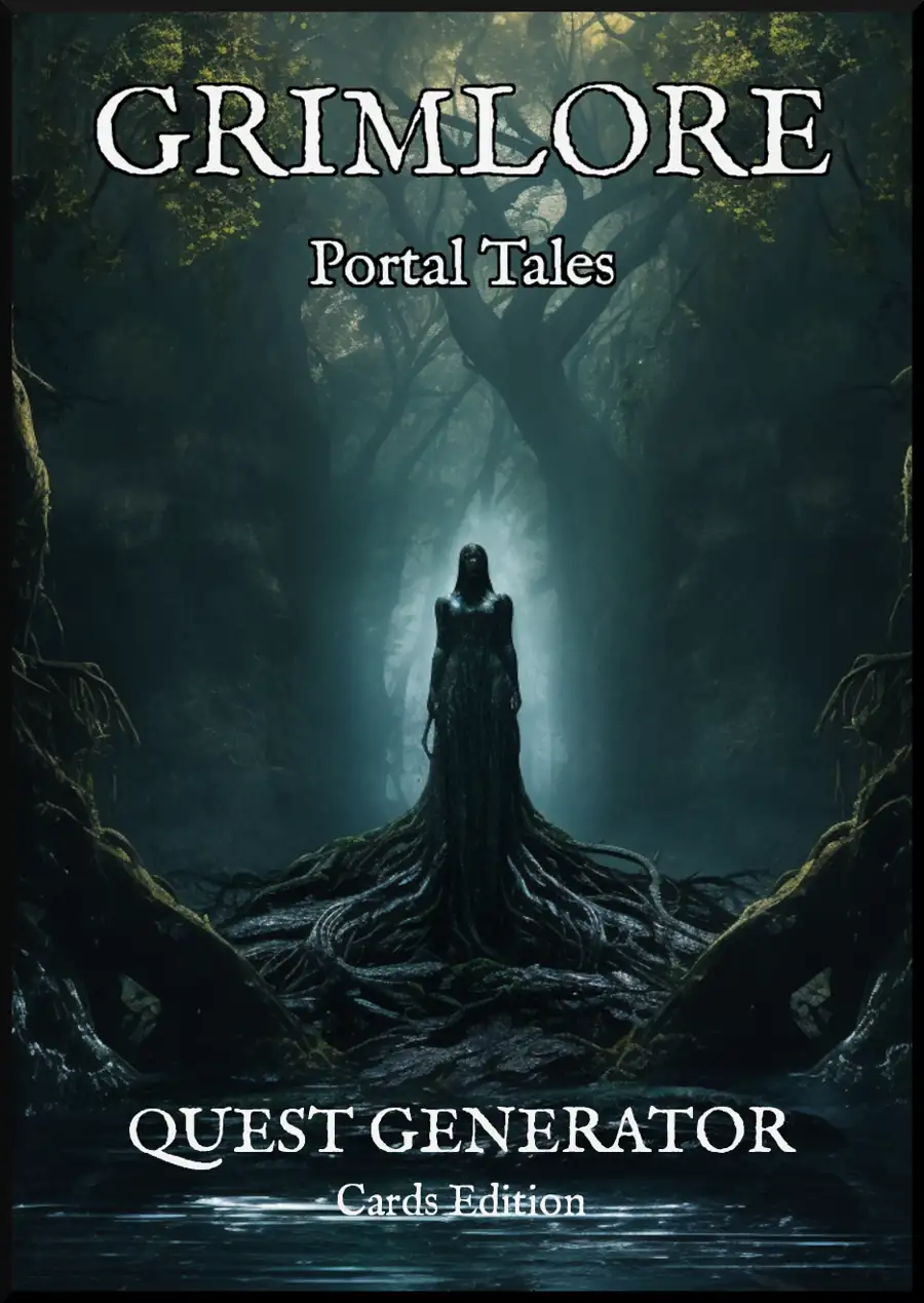 GRIMLORE Portal Tales - Quest Generator Deck - Total Mad Ownage | DriveThruRPG