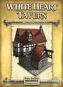 White Heart Tavern Paper Model - Dave Graffam Models | Fantasy ...