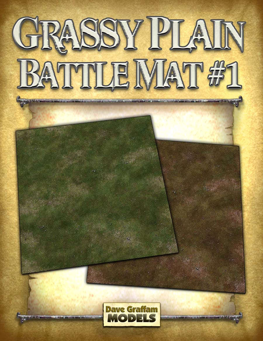 Grassy Plain Battle Mat #1 - Dave Graffam Models | Game Mats | DriveThruRPG