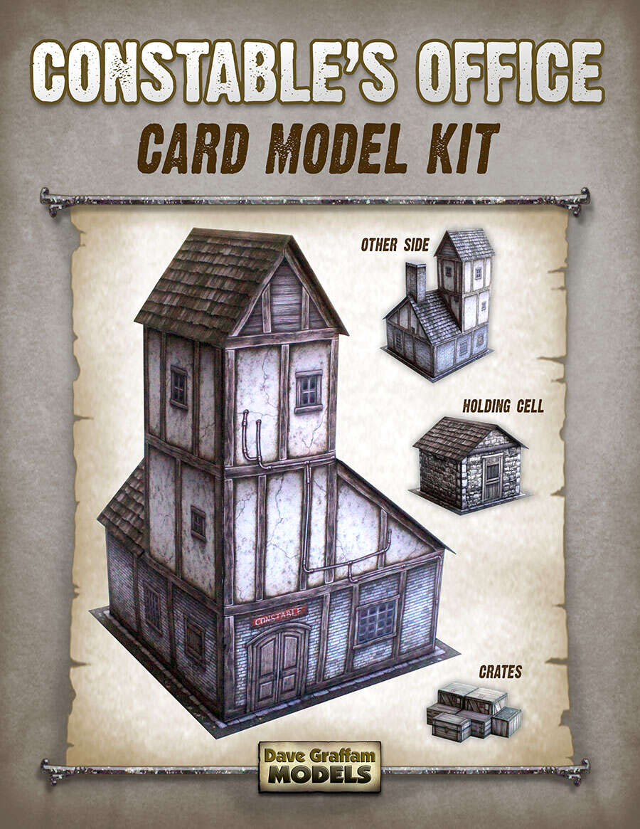 Constable's Office Card Model - Dave Graffam Models | Fantasy ...
