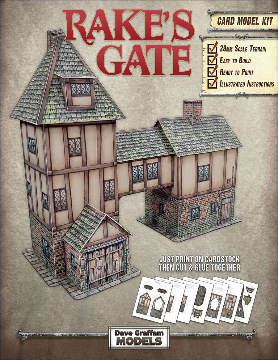 Rake's Gate Card Model Kit - Dave Graffam Models | Rake's Corner ...