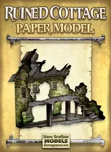 Ruined Cottage Paper Model - Dave Graffam Models | Ruins | DriveThruRPG
