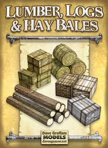 Lumber, Logs & Hay Bales Paper Models - Dave Graffam Models | DriveThruRPG