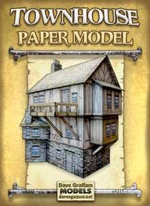 Townhouse Paper Model - Dave Graffam Models | Fantasy & Medieval ...