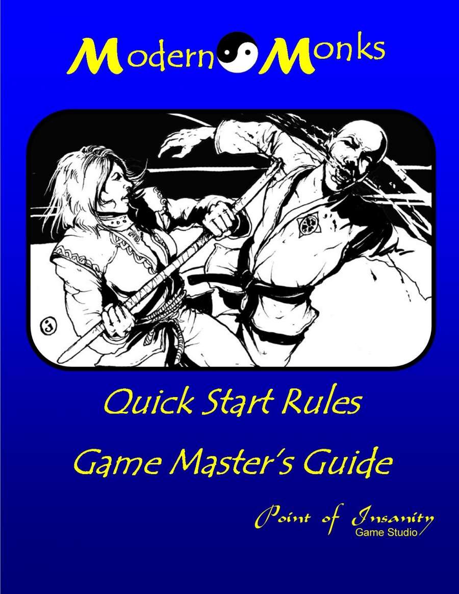 Modern Monks Quick Start Game Master Guide - Point of Insanity Game ...