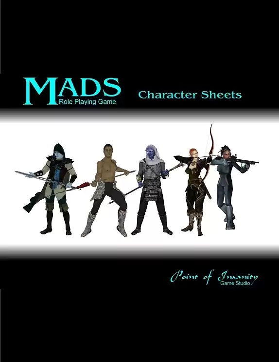 MADS character sheet pack - Point of Insanity Game Studio | MADS Role ...
