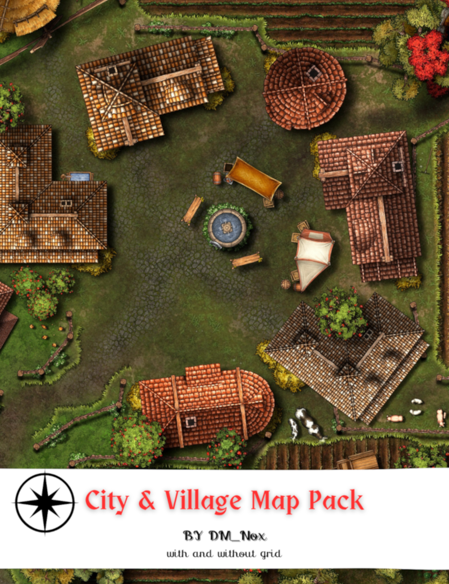City & Village Map Pack - DM_Nox | DriveThruRPG