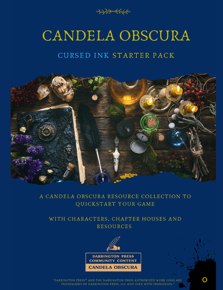 Candela Obscura Cursed Ink Starter Pack - Cursed Ink Games | DriveThruRPG