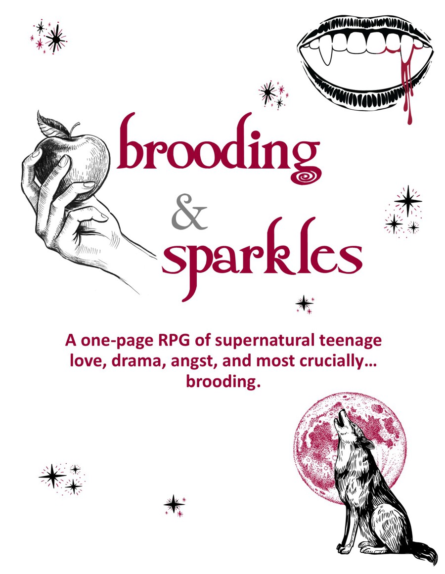 brooding & sparkles - a one page RPG - RollingForSoup | DriveThruRPG