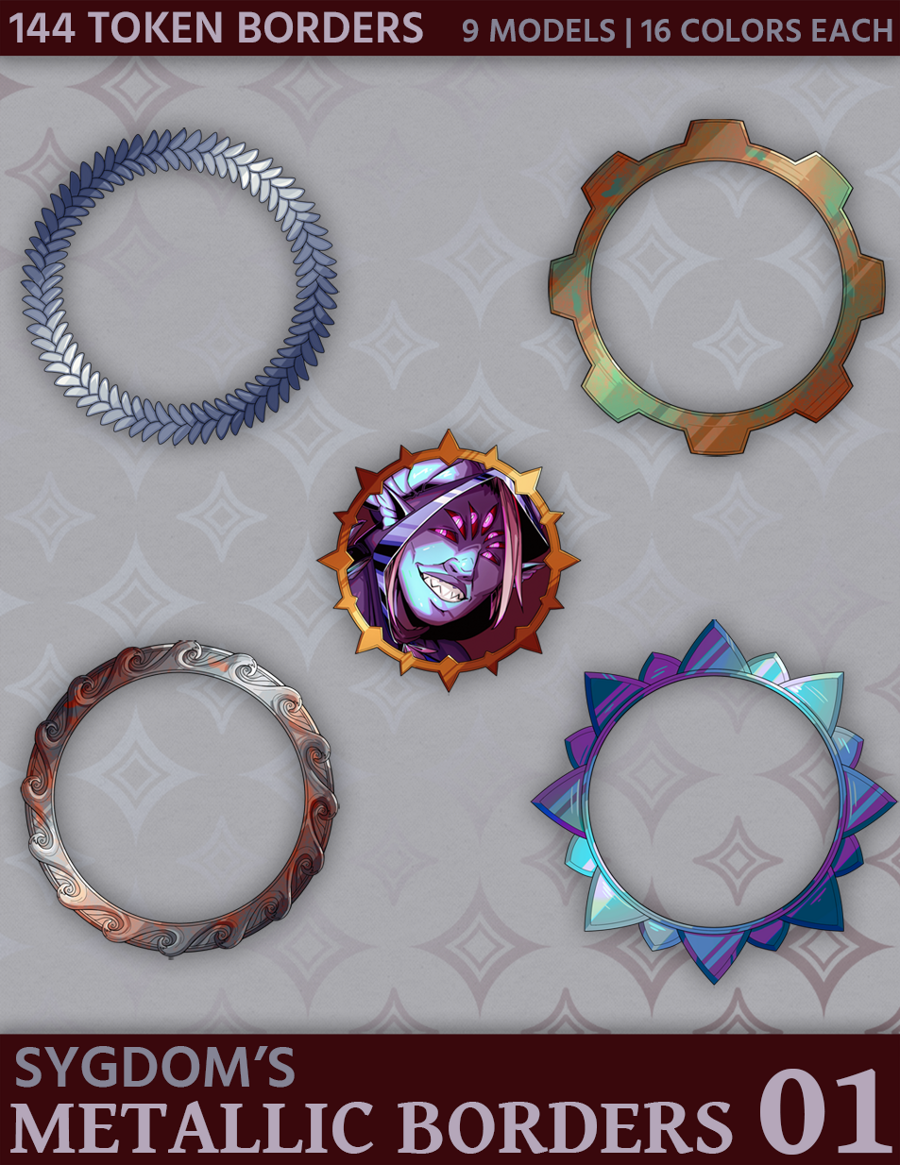 Sygdom's Metallic Borders 01 - Sygdom | DriveThruRPG