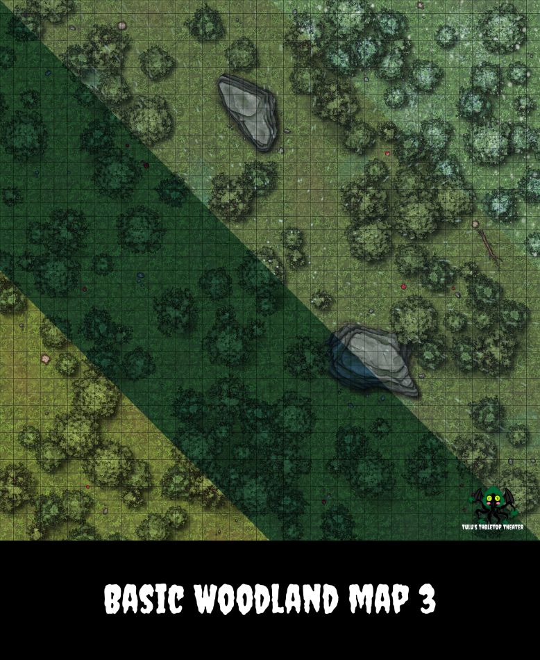 Basic Woodland Map 3 - Tulu's Tabletop Theater | Tulu's Tabletop ...