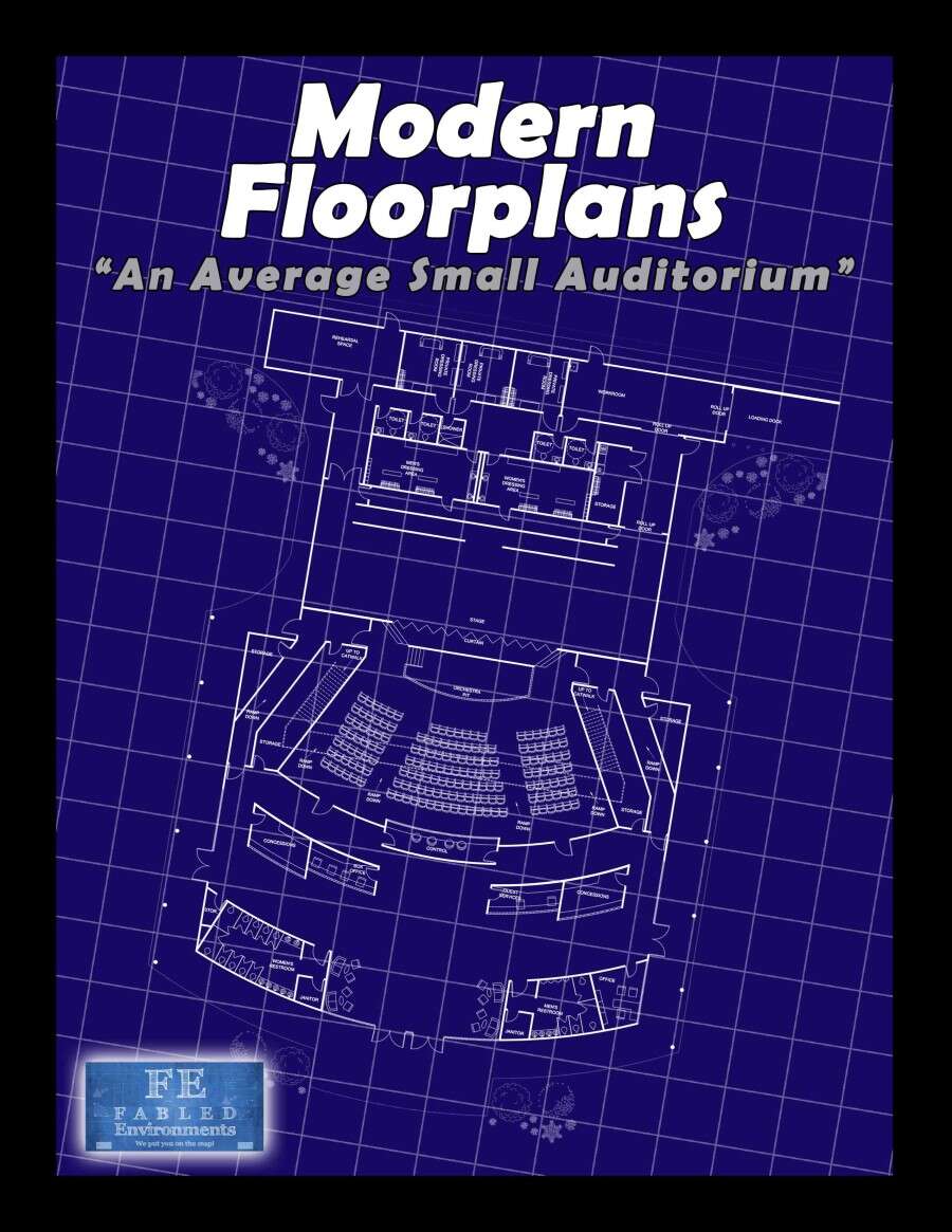 Modern Floorplans: An Average Small Auditorium - Fabled Environments ...