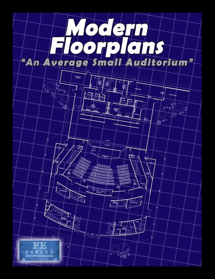 Modern Floorplans: An Average Small Auditorium - Fabled Environments ...