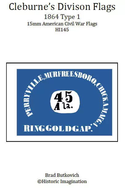 Cleburne’s Divison Flags 1864 Type 1 15mm ACW Flag Sheet - Historic ...