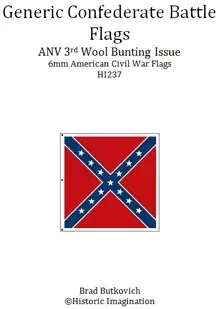 Generic Confederate ANV 3rd Wool Bunting Issue American Civil War 6mm ...