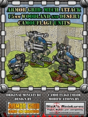 Armor Grid: Mech Attack 15mm Woodland & Desert Camouflage Units - Armor ...