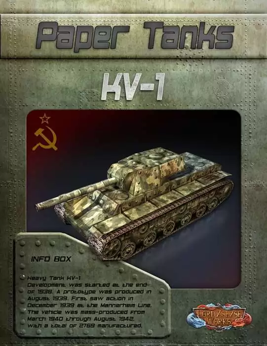 Paper Tanks - KV-1 - Lord Zsezse Works | Paper models | DriveThruRPG