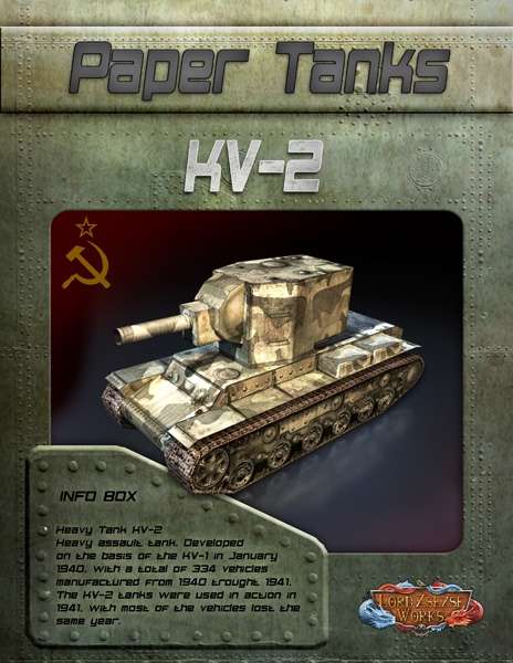 Paper Tanks - KV-2 - Lord Zsezse Works | Paper models | DriveThruRPG