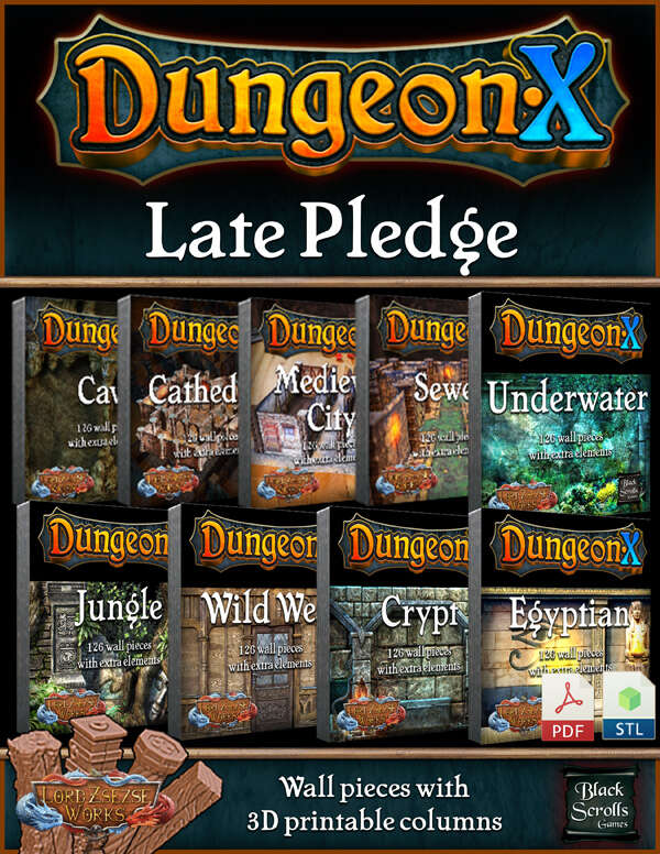 Dungeon-X - 9 sets preorder bundle (digital) - Lord Zsezse Works ...