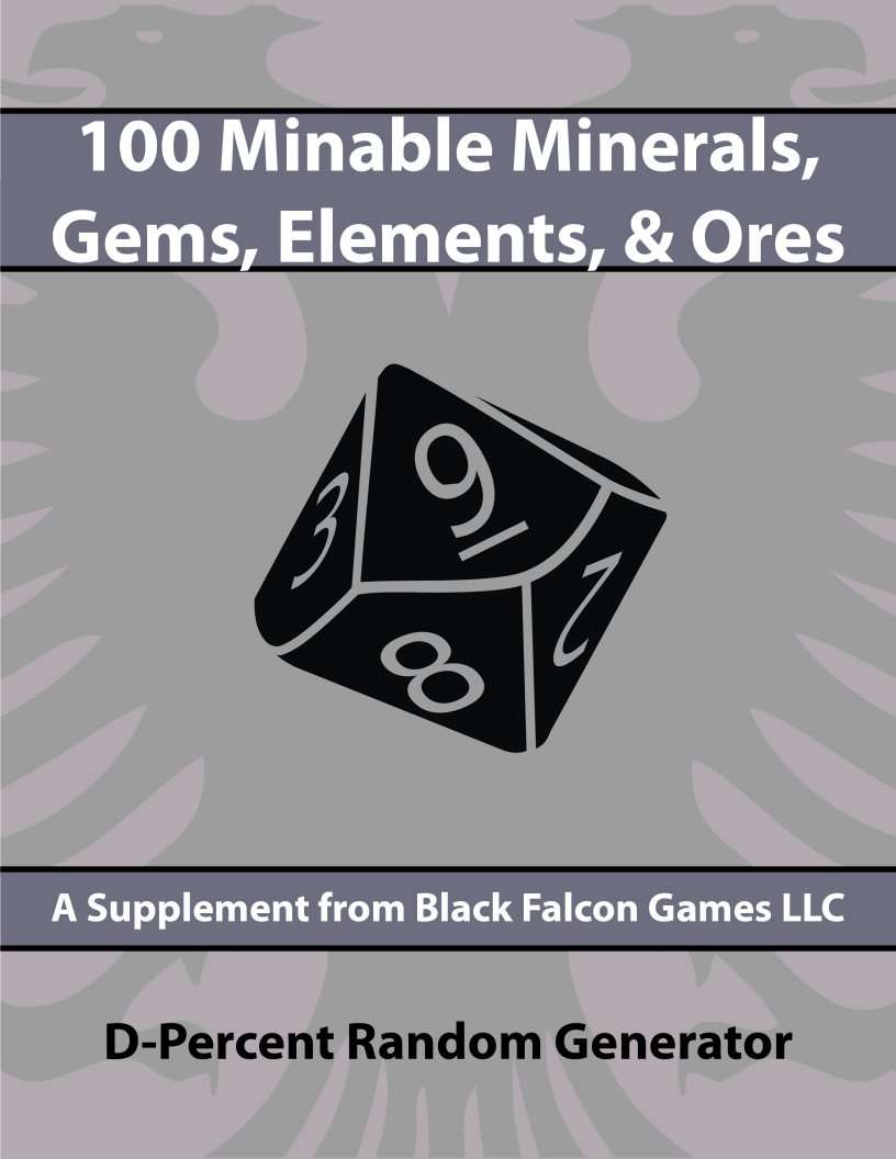 D-Percent - Minable Minerals, Gems, Elements, & Ores - Black Falcon ...
