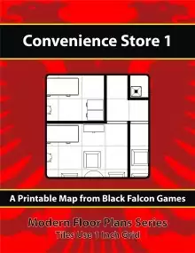 Modern Floor Plans - Convenience Store 1 - Black Falcon Games LLC ...