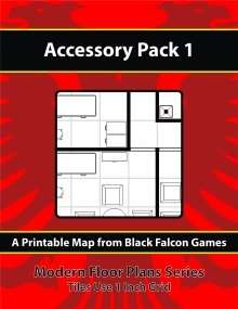 Modern Floor Plans - Accessory Pack 1 - Black Falcon Games LLC | Modern ...