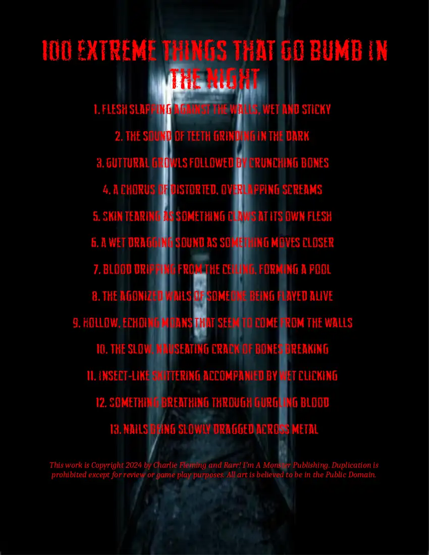100 Extreme Things That Go bump in the Night - Rarr! I'm A Monster ...