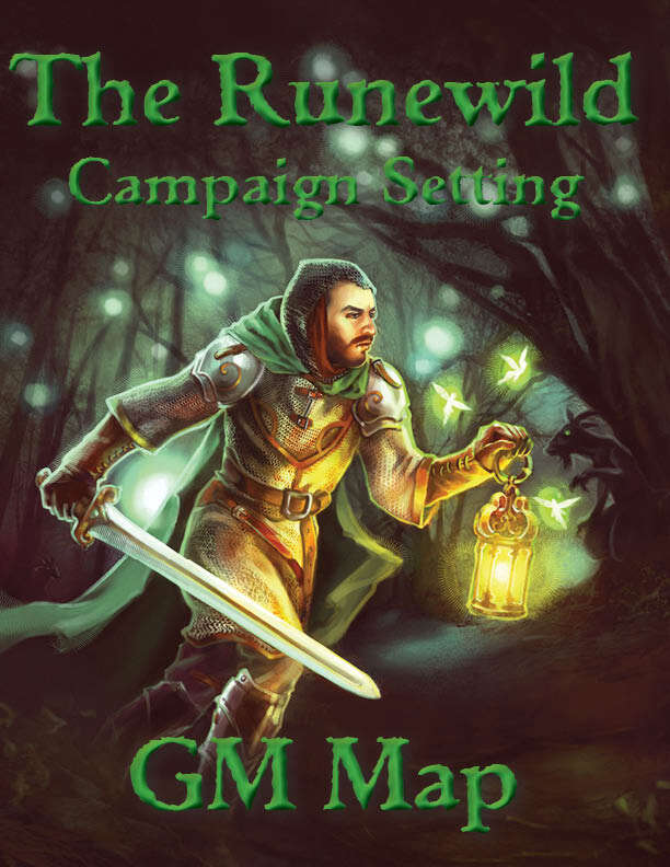 Runewild GM Poster Map - Sneak Attack Press | DriveThruRPG