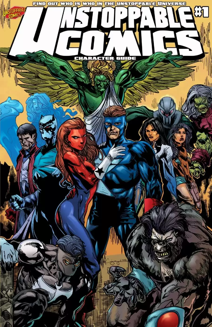 Unstoppable Comics Character Guide #1 - Unstoppable Comics | DriveThruRPG