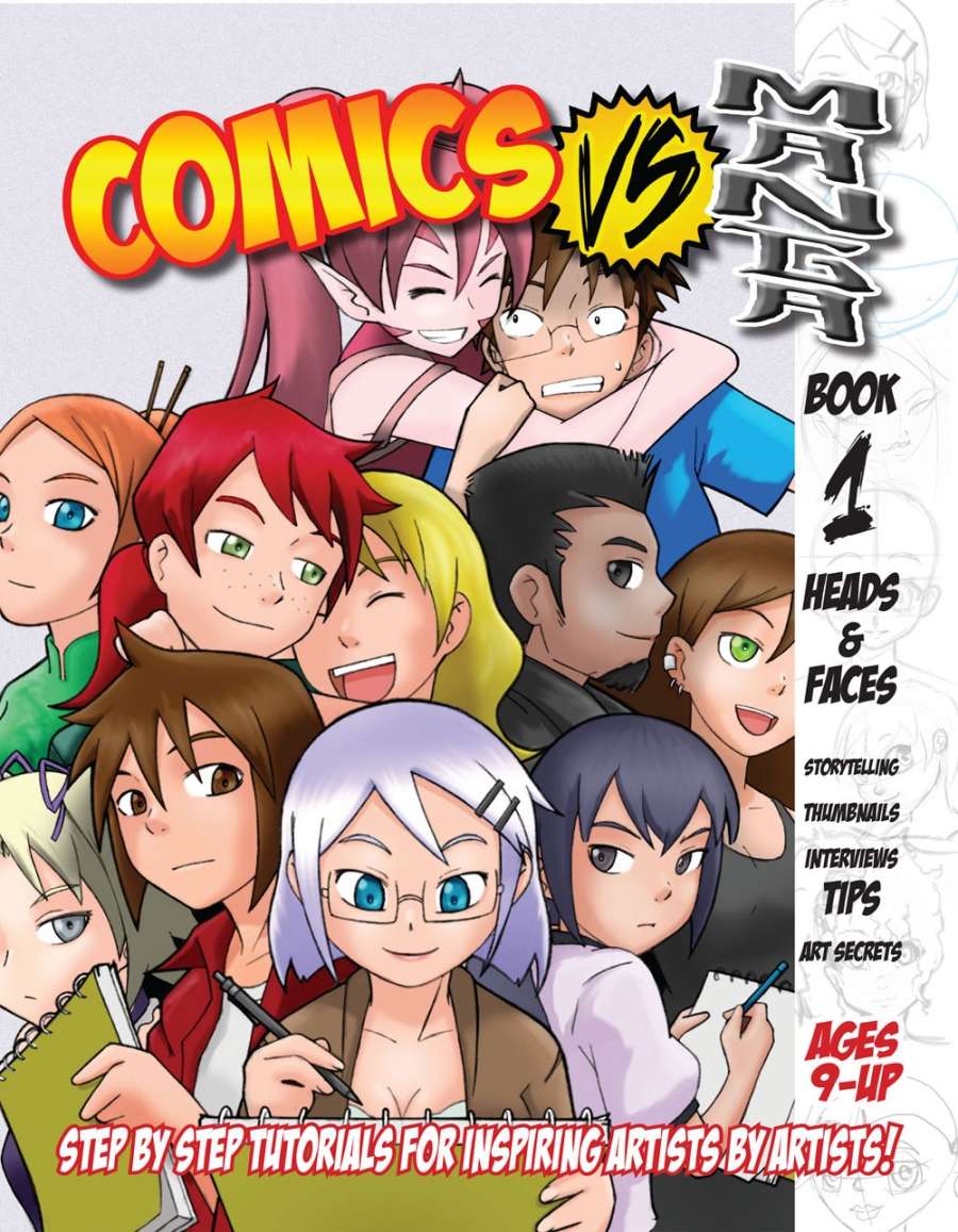 Comics Vs. Manga Book 1 - Scattered Comics | DriveThruRPG