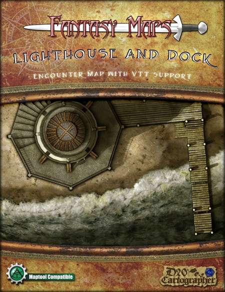 Fantasy Maps: Lighthouse and Dock Map Pack - D20 Cartographer | Fantasy ...