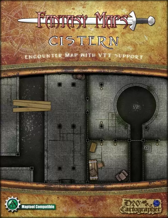 Fantasy Maps: Cistern Map Pack - D20 Cartographer | Fantasy Maps ...